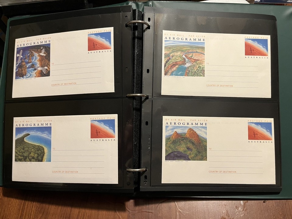 AUSTRALIA MINT STAMP COLLECTION OF SEVERAL HUNDRED IN FOLDERS & PACKETS ...