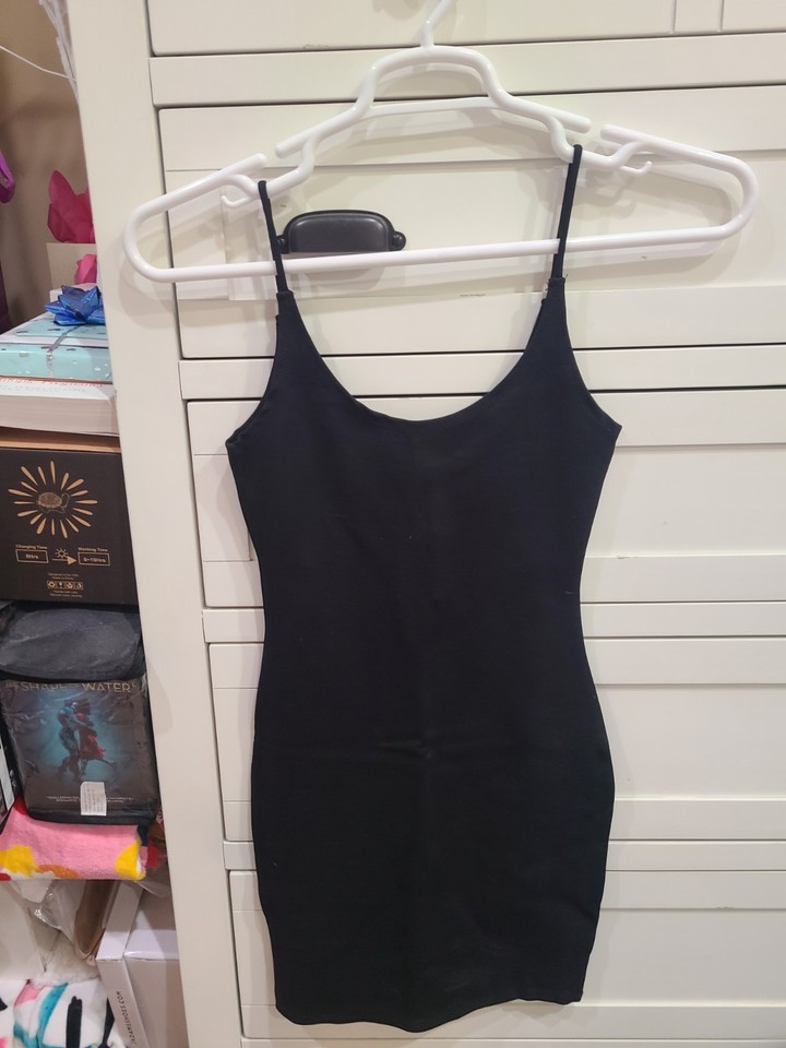 New. Mind Code. Size Small. Black, Short, Spaghetti Strapped Dress. | eBay