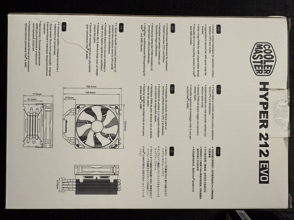Intec - Cooler Master Hyper 212 EVO RR-212E-20PK-R2 Cooling Fan ...