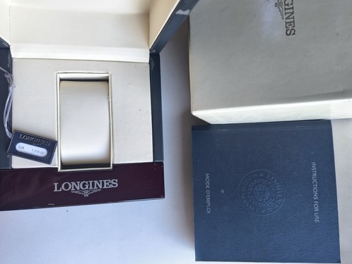 Original LONGINES Watch Box PRESENTATION BOX Empty Box Case + cards | eBay