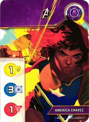 AMERICA CHAVEZ Marvel Splendor Game Replacement Card Collectible ...