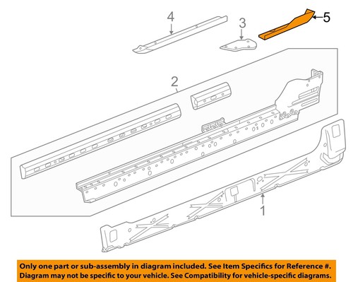 GM OEM 14-19 Sierra 1500 Cab Rocker Panel-Rear Extn 22738645 | eBay