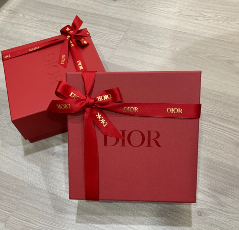 DIOR Bow Tie RED Fine Big Gift Box 21 x 21 x 10cm | eBay