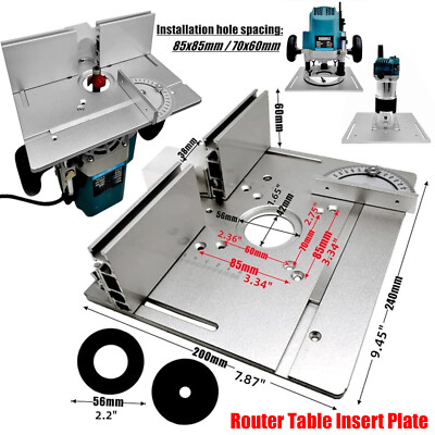 Router Table Insert Plate for Woodworking Engraving Benches Alu ...