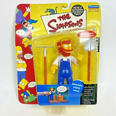 Vtg THE SIMPSONS Groundskeeper Willie World of Springfield Action ...