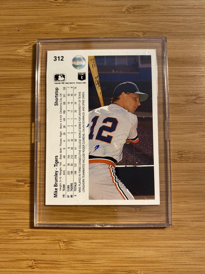 Baseball Star Autographed Signed Card Mike Brumley | eBay
