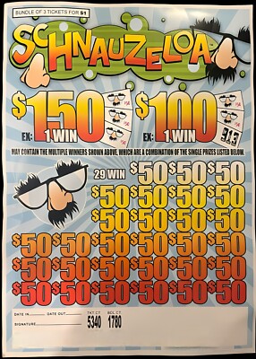 Pull Tab Tickets - Jar Tickets - Game -Schnauzeloa | eBay