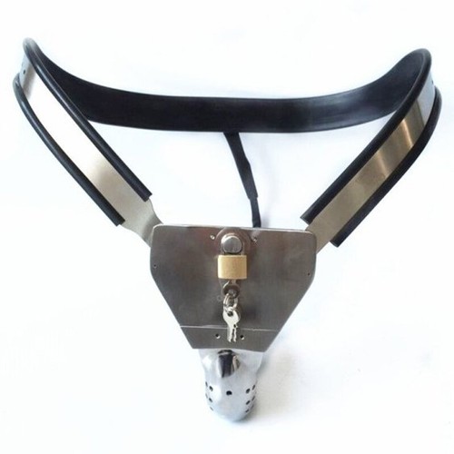 Male Chastity Belt Arc-type Panty Binding Lock Device Stainless Steel ...