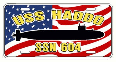 USS HADDO SSN 604 License Plate U S Flag Car Truck RV Military U S Navy ...