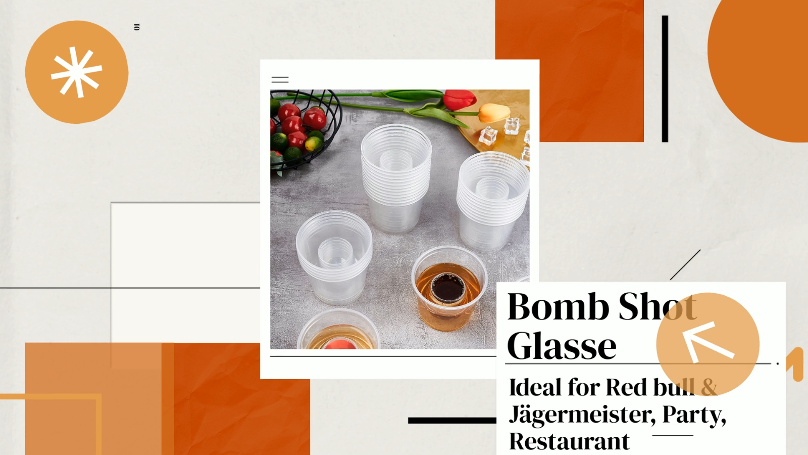 Jager Bomb Plastic Cups Bomb Shot Glasses Reusable For Red bull ...