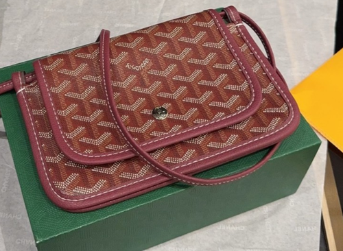 Goyard Plumet Envelope Crossbody Bag Burgundy | eBay