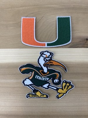 Set Of 2 Miami Hurricanes Embroidered Iron On Patches 3” | eBay