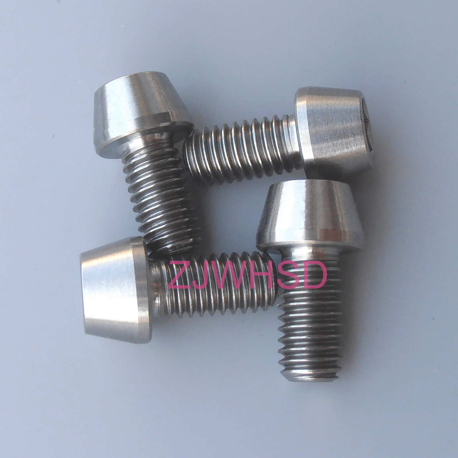 4pcs M6x12 Ti tanium Screw Bolt Allen hex Taper Socket Cap head ...