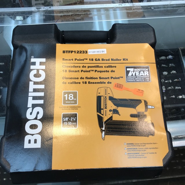 Bostitch BTFP12233 Smart Point 18 Gauge Brad Nailer for sale online | eBay