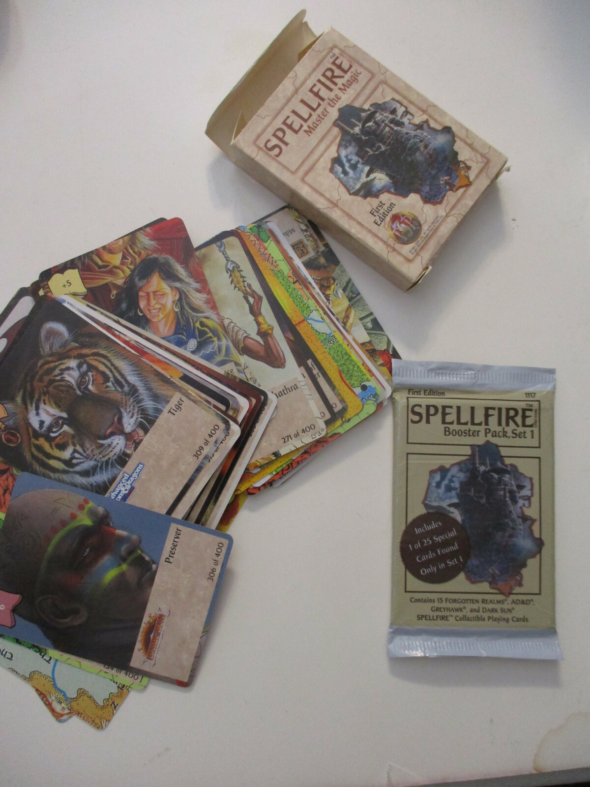 Spellfire AD&D TSR Forgotten Realms Dark Sun Greyhawk BIG Lot Booster ...