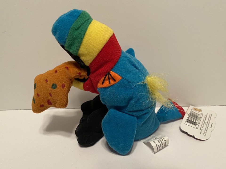 Meanies Beanie Babies Hurley The Toucan New With Tags Plush Series 1 | eBay