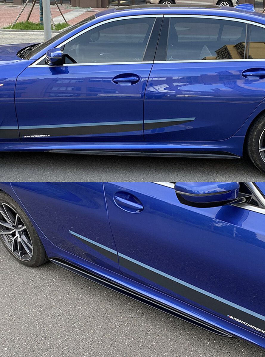 For BMW G20 G28 330i M340i 2019-22 2PCS Side Skirts Extension Panel ...