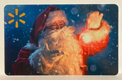WalMart Santa Claus Holding Magical Christmas Ornament 2022 Gift Card ...