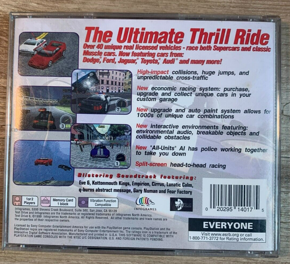 Test Drive 6 (Sony PlayStation 1, 1999): Complete, PS1, Racing, Retro ...