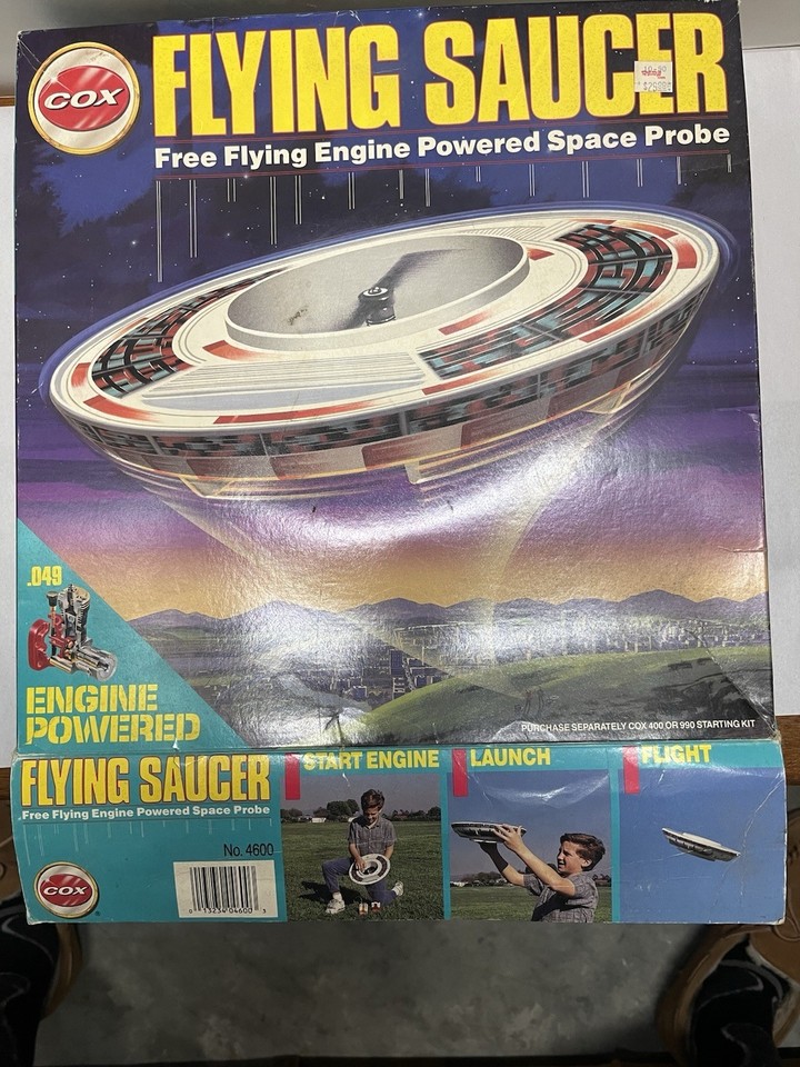 Cox Flying Saucer .049 Free Flying Engine Powered Space Probe Vintage ...