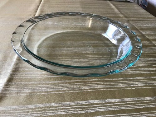 Pyrex #C209 Clear Glass Pie Plate Baking Dish Pan - 9.5 Inch Scalloped ...