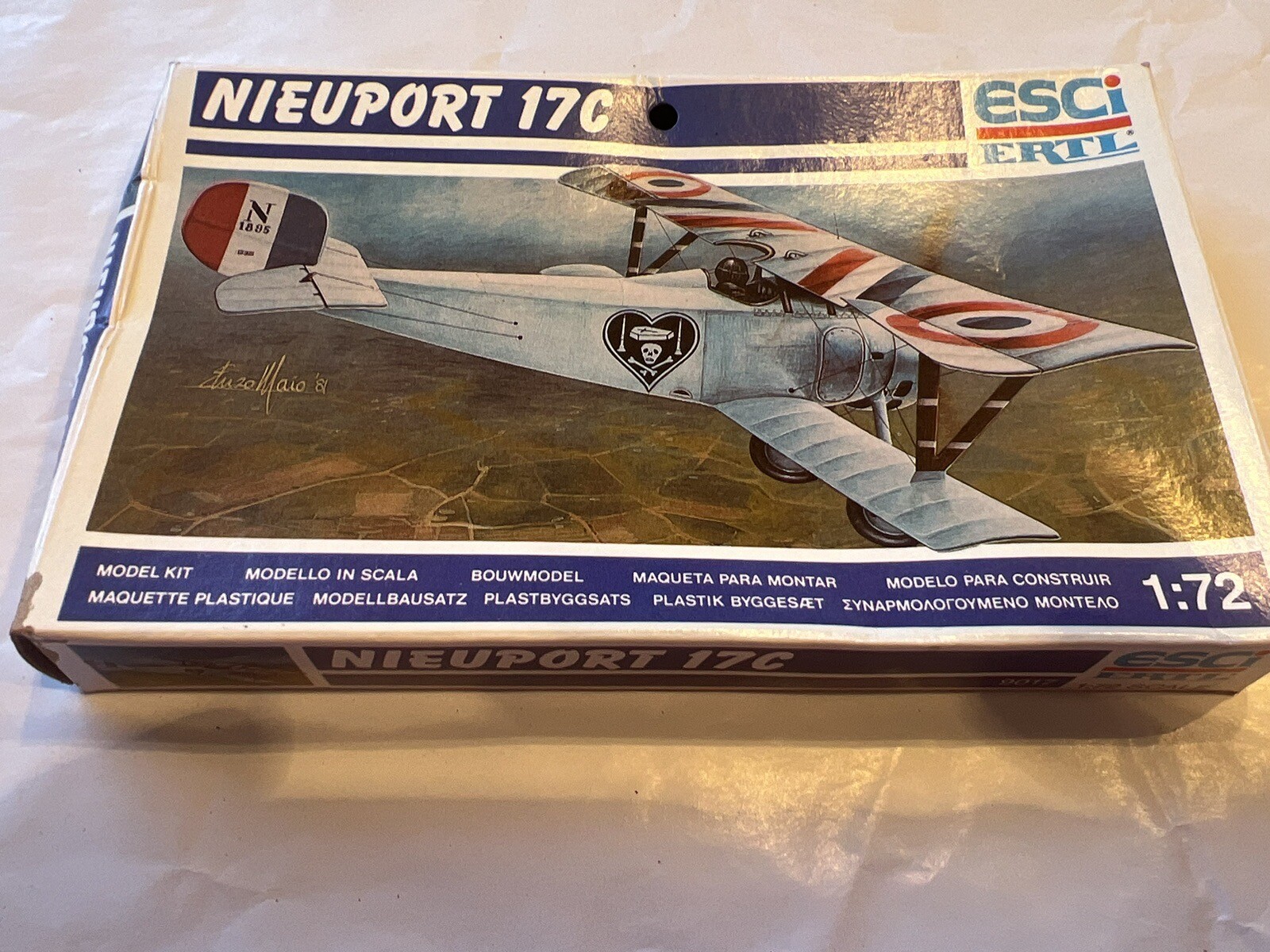 ESCI ERTL NIEUPORT 17C Plane Model Kit No. 9017 - 1:72 Scale - NEW IN ...