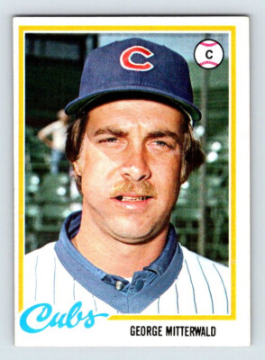 GEORGE MITTERWALD Chicago Cubs 1978 Topps Baseball Card B184 | eBay
