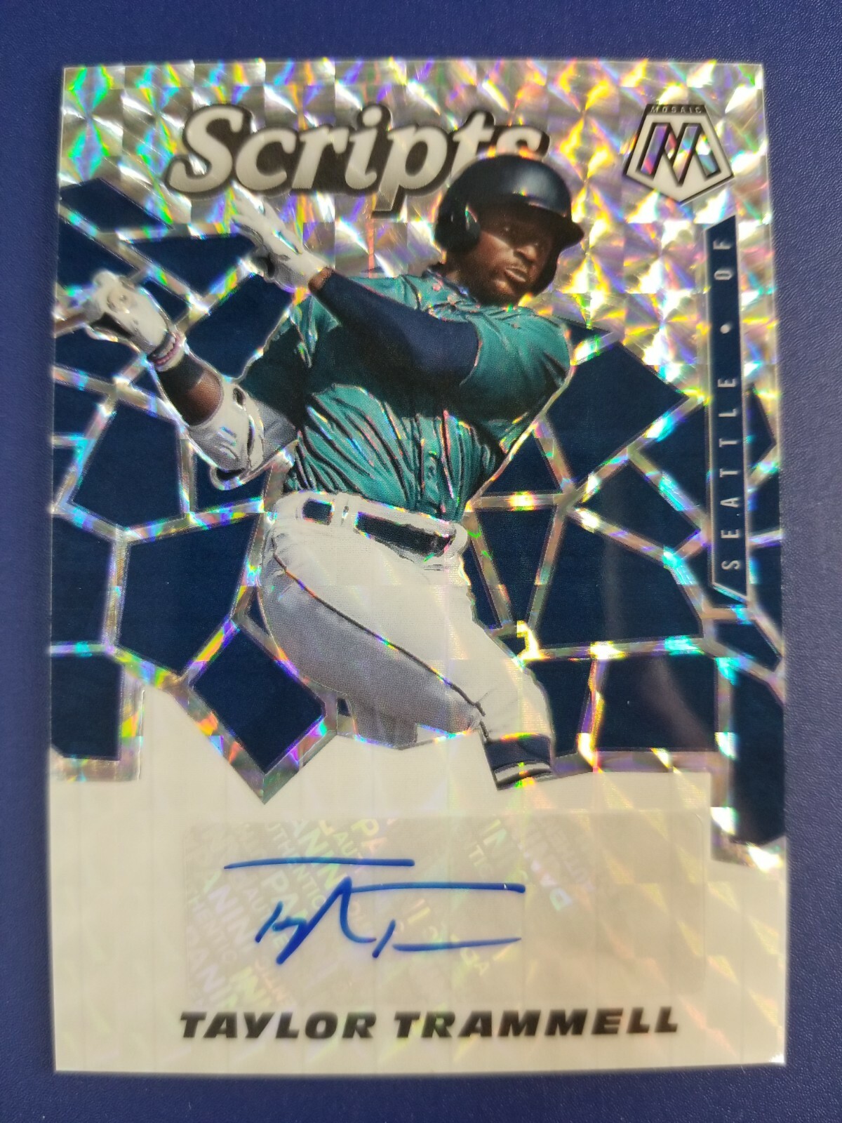 Taylor Trammell 2021 PANINI SCRIPTS AUTO #SCR-TA SEATTLE MARINERS! | eBay