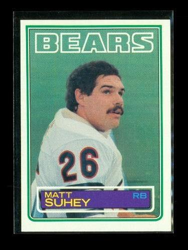 Vintage 1983 TOPPS Football Trading Card #39 MATT SUHEY Chicago Bears ...