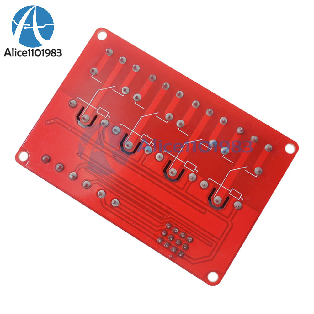 5v Relay 4-Pack Module - 1-Channel Optocoupler Isolated For Arduino ...