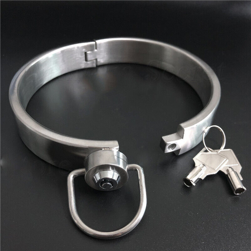 Heavy Duty Stainless Steel Neck Collar Bondage Restraint Choker with ...