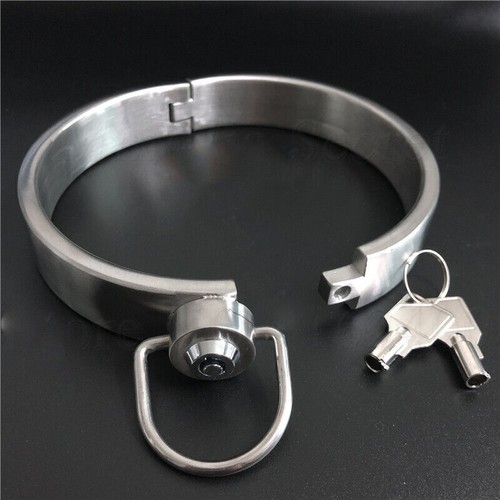 Heavy Duty Stainless Steel Neck Collar Bondage Restraint Choker with ...