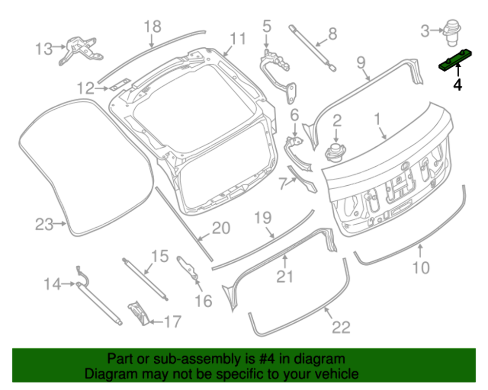 BMW+51247248297+Genuine+OEM+Factory+Original+Trunk+Lid+Stop for sale ...