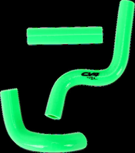 CV4 Performance Silicone Radiator Hose Kit Green 3pc Kawasaki KX85 01 ...