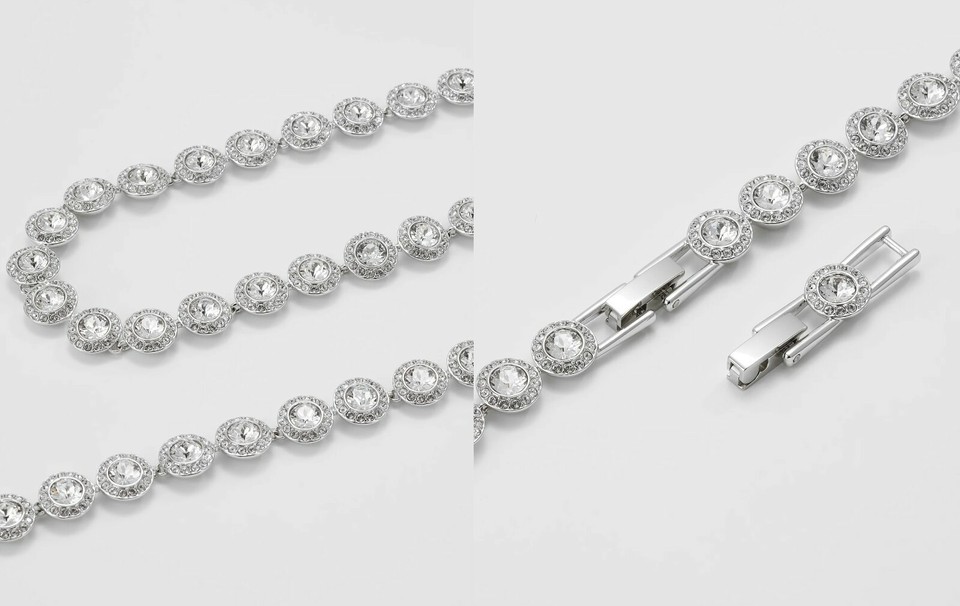 New in Gift Box SWAROVSKI 5117703 Shiny Rhodium Angelic Statement ...