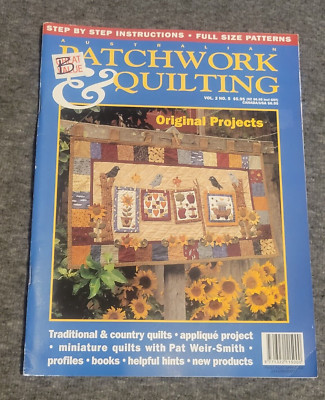 Australian Patchwork and Quilting Magazine Vol 2 No 5 Quilt Patterns w ...