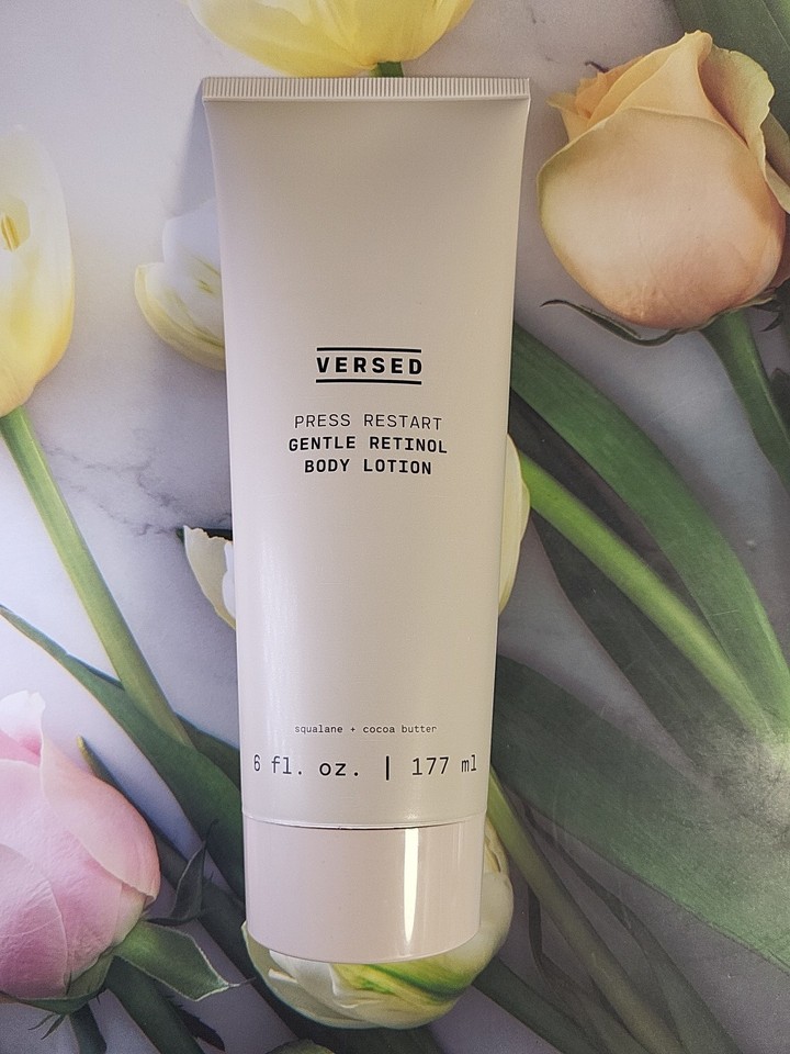 Versed Press Restart Gentle Retinol Body Lotion Squalane + Cocoa Butter ...