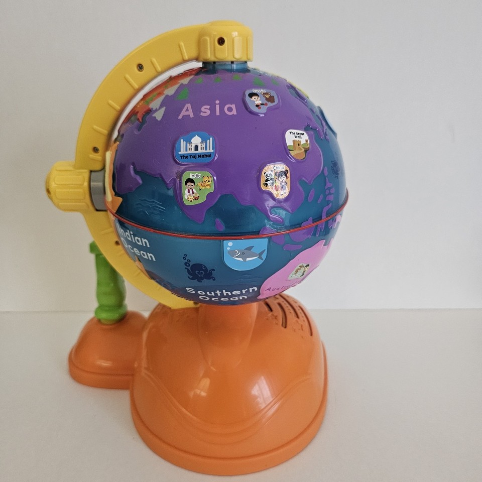 VTECH LIGHT & FLIGHT DISCOVERY GLOBE / Geography Education / TESTED ...