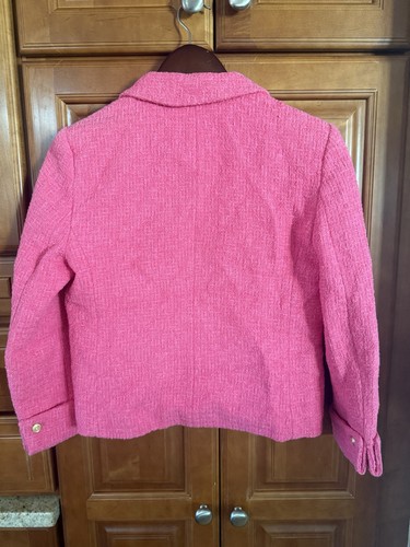 ZARA Textured Pink Blazer With Buttons Size XS | eBay