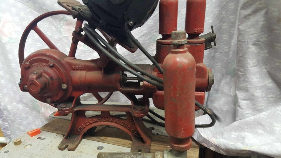 Antique F E Myers Bros Water Well Pump Electric Motor Primitive Wagon Cart Farm | eBay