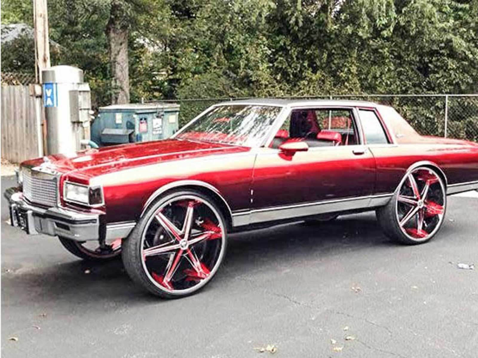 77-90 Box Chevy Donk Caprice Lift Kit fit 28 26 24 Rims Tires on Impala ...