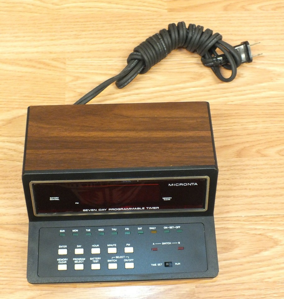 Vintage Micronta (63-887) Digital Seven Day Programmable Timer in Box ...
