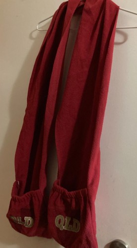 SCARF: UNISEX QUEENSLAND STATE OF ORIGIN MAROON SCARF FEATURING IN ...