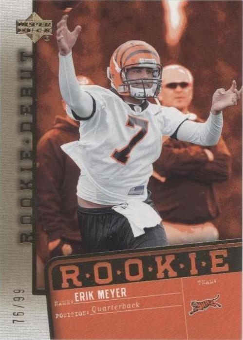 2006 Upper Deck Rookie Debut - Erik Meyer #124 Gold /99 (RC) for sale ...