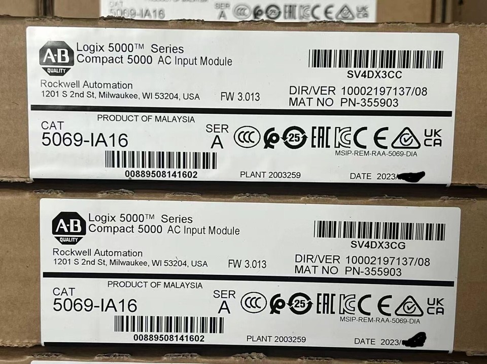 5069-IA16 Series A Compact 5000 AC Input Module I/O CompactLogix PLC ...