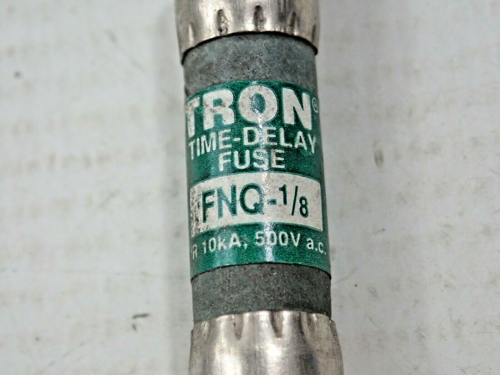 TRON FNQ-1/8 1/8 AMP 600 Volt Time Delay Fuse LOT OF 3 FNQ 1/8 | eBay