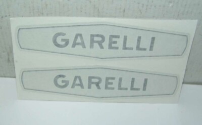 Stickers Logos Tank Moped Garelli Black Silver 158 MM X 3,9 MM AD99001 ...