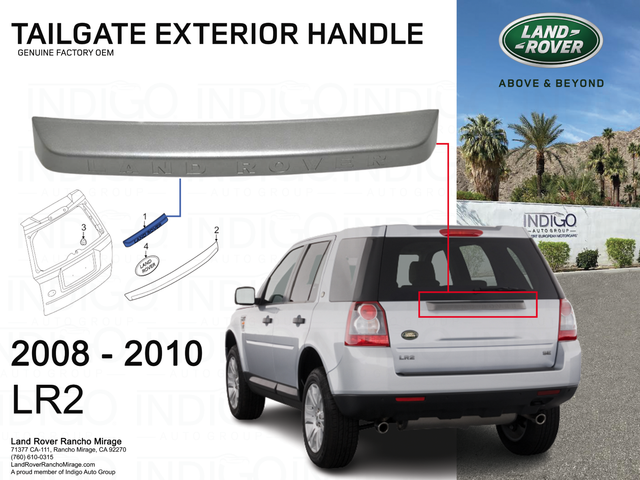 Genuine Land Rover Tailgate Rear End Door Handle LR020189 Lr2 for sale ...