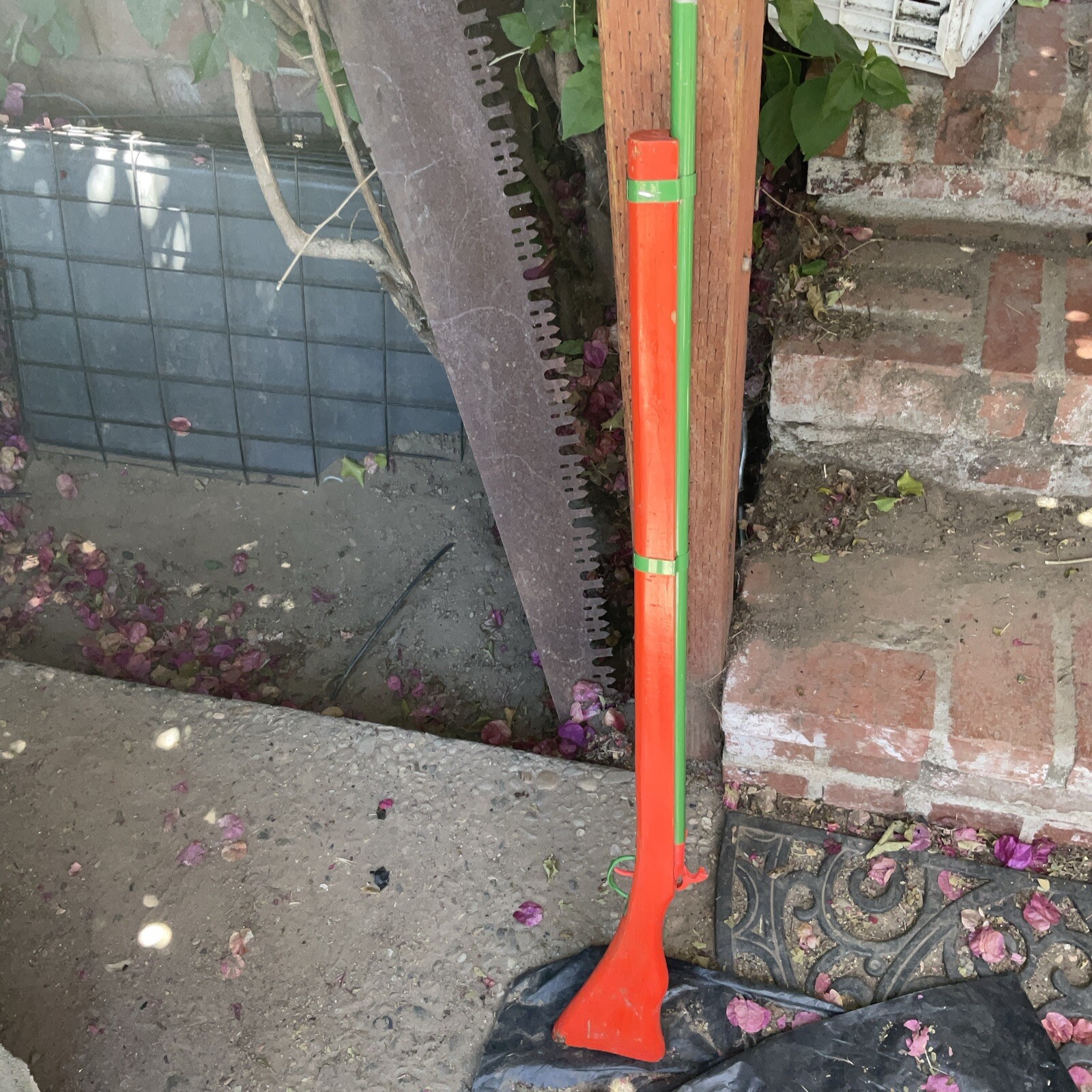 Parris Wooden Kentuckian Rifle Toy Cap Gun Orange Green Single Shot 37 ...