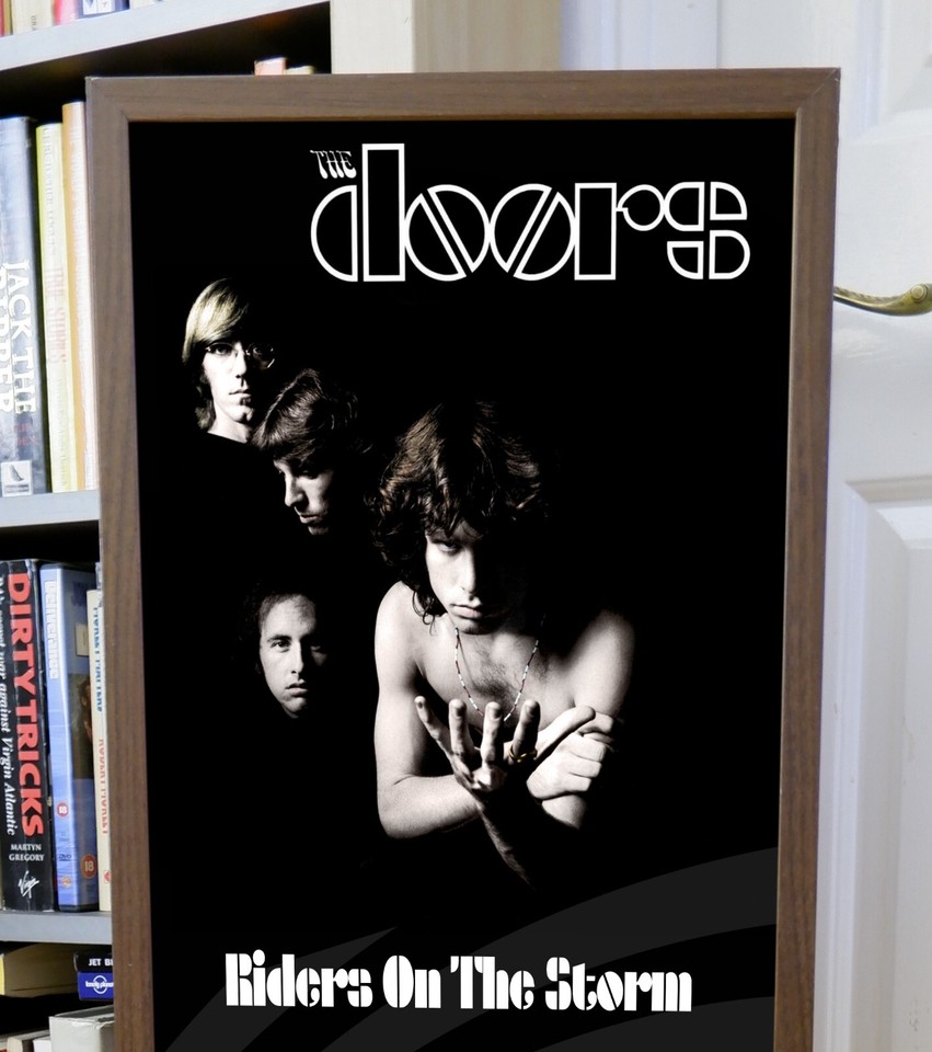 THE DOORS RIDERS ON THE STORM POSTER LYRIC SHEET, LIGHT MY FIRE, STORM ...